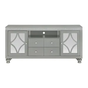 Avril 70" TV Stand in Silver LA-4900-15-TV1 by Elements International ...