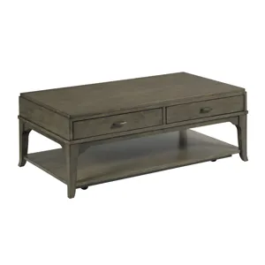 Nicolette-hamilton Rectangular Drawer Coffee Table(Casters-Charcoal 534 ...