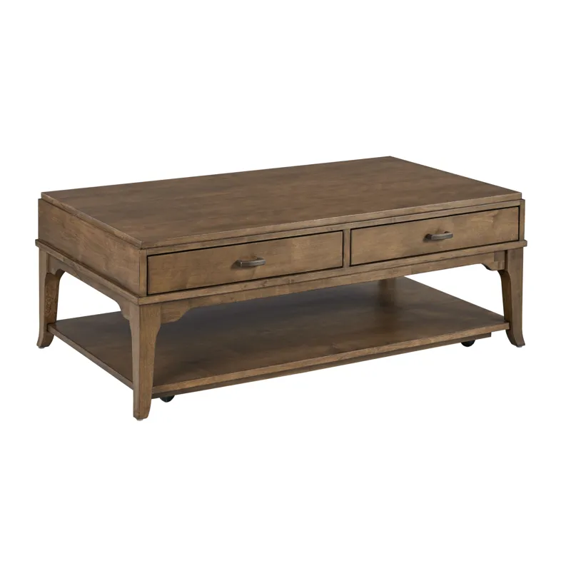 Nicolette-hamilton Rectangular Drawer Coffee Table(Casters-Auburn 534 ...