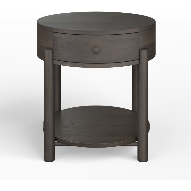 Hadleigh Black Round End Table NIS554412202 by Magnussen Home at ...