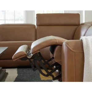 Magic Man 6-Piece Power Reclining Sectional with Console 32792369 at ...