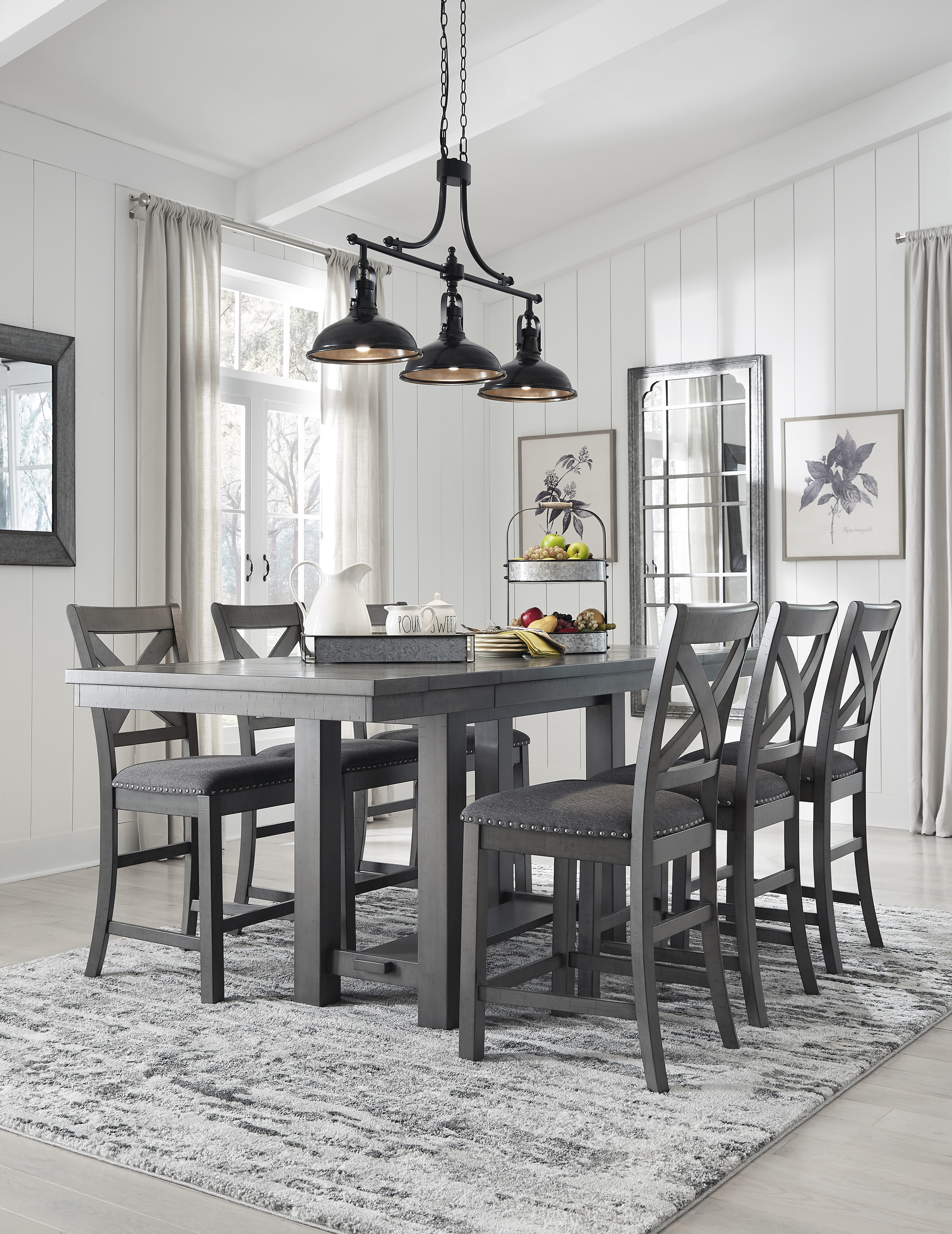 Myshanna 7 PC Counter Height Dining Set D629 32 124x6 At Ashley HomeStore Myshanna 7 PC Counter Height Dining Set D629 32 124x6 At Ashley HomeStore
