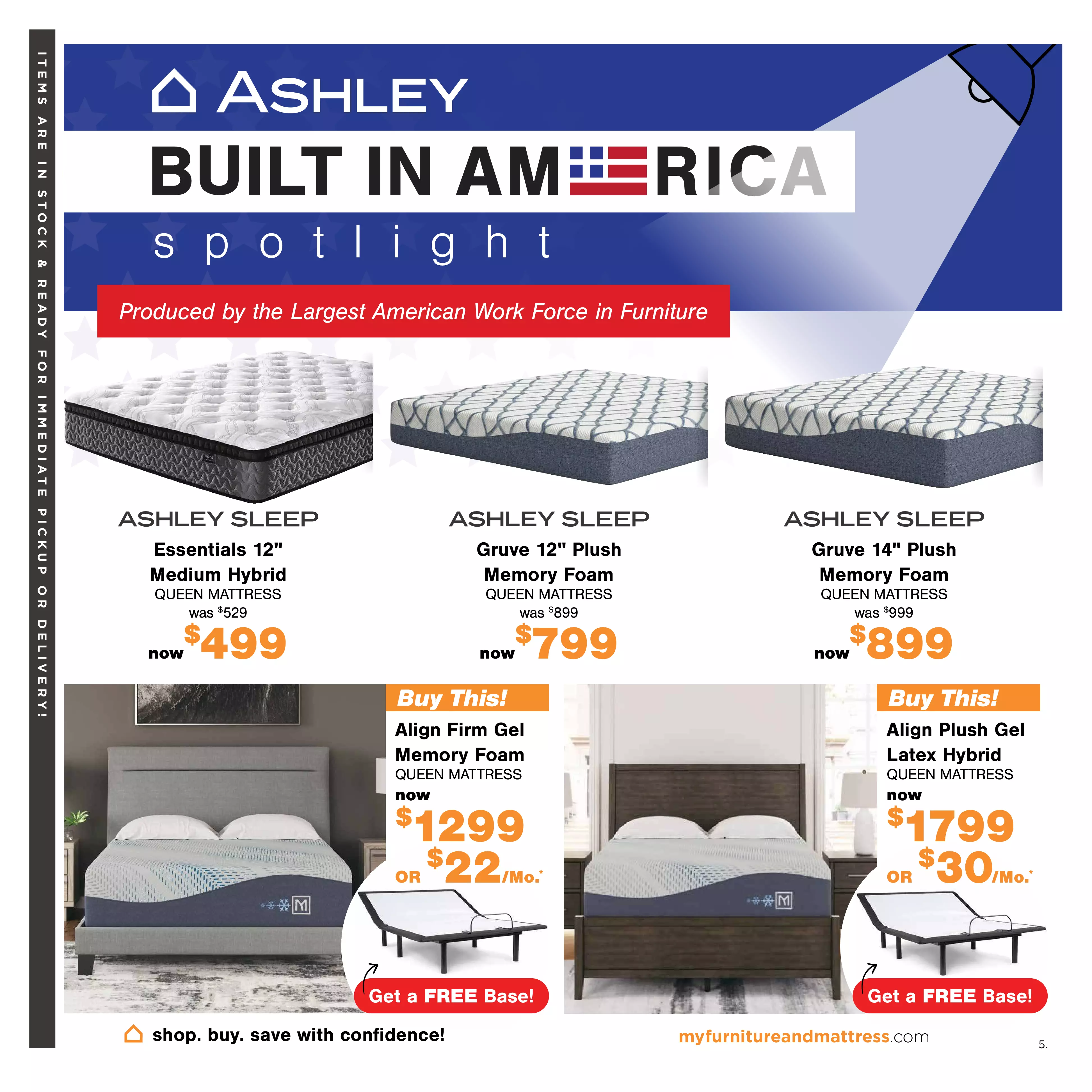 Ashley furniture stars and stripes sale store