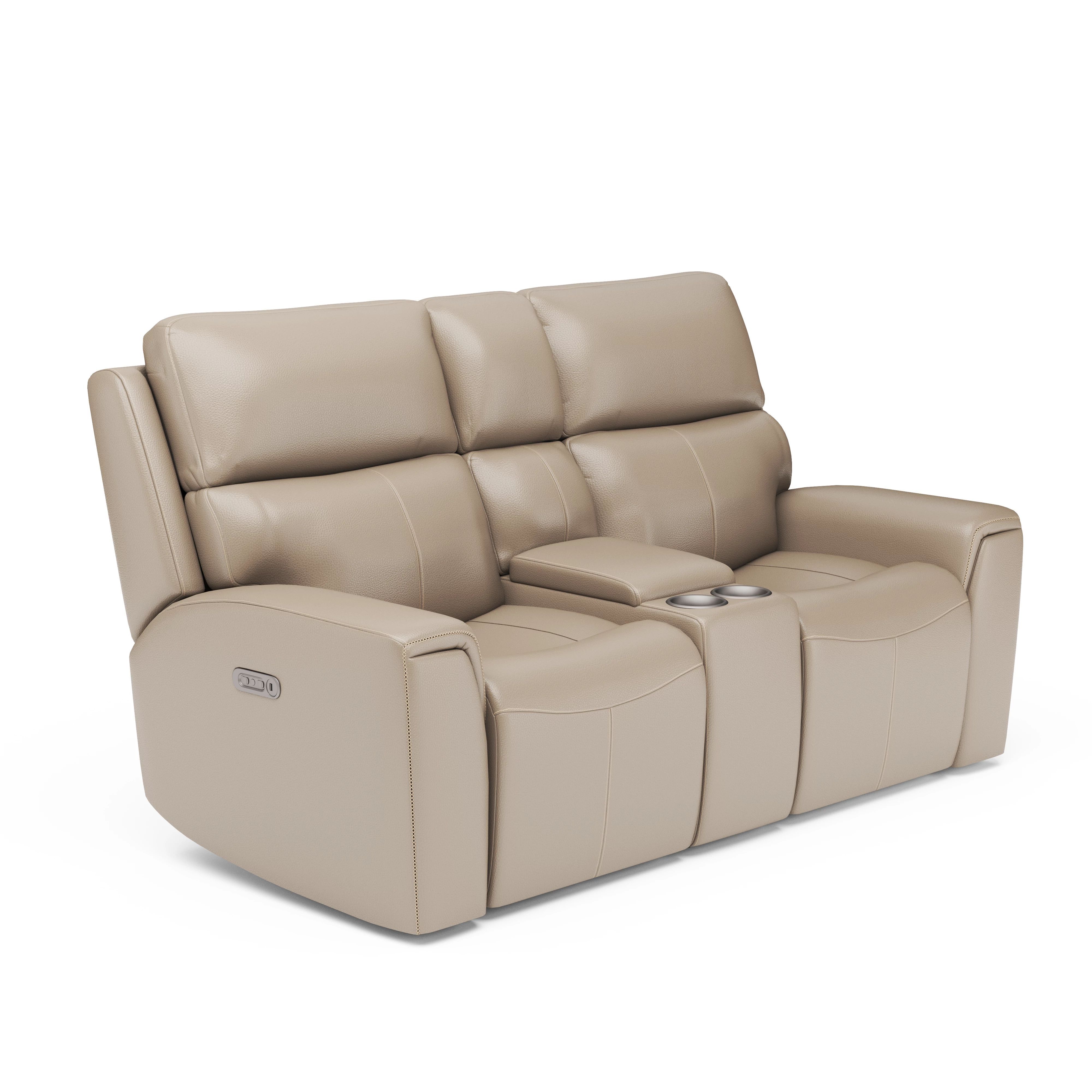 Jarvis Power Reclining Loveseat with Console & Power Headrests 1828 ...