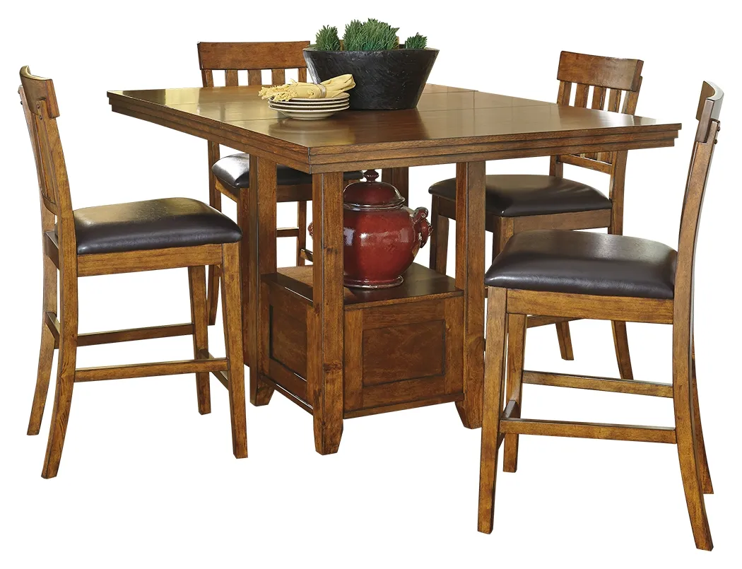 Ralene Counter Height Dining Table and 6 Barstools 12111000801600 by ...